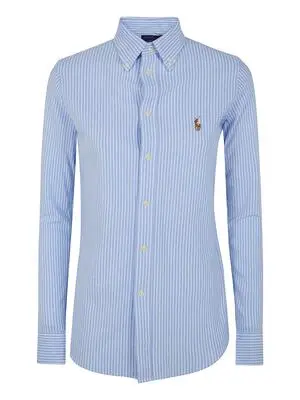Polo Ralph Lauren Heidi" Long Sleeve Striped Shirt - Blue