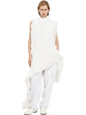 Bottega Veneta Silk Chiffon Top - Chalk