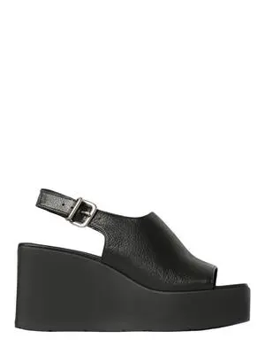 VIC MATIE Heeled Platform Sandals - Black