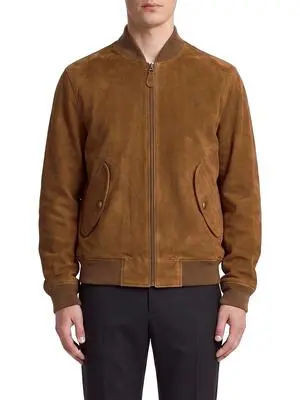 Polo Ralph Lauren Suede Bomber Jacket - Brown