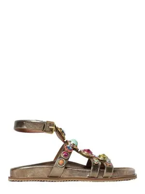 Kurt Geiger Embellished Heeled Sandals - Bronze