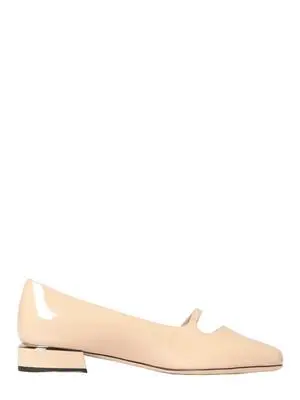 JIMMY CHOO Jimmy Choo Elisa Patent Leather Mary Jane Ballerinas With Pearl Embellishment