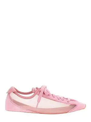 Jacquemus Jacquemus Les Tennis Sneakers In Lamb Leather, Suede, And Nylon Mesh Pink