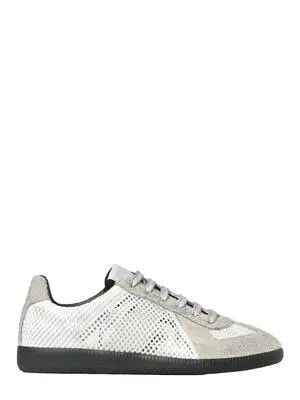 MAISON MARGIELA Replica Suede And Mesh Low-top Sneakers - Grey