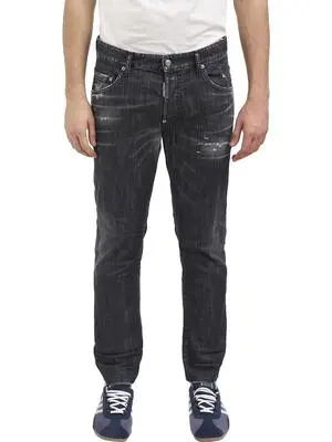 Dsquared2 Wash Distressed Jeans - Black