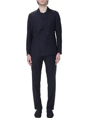Tagliatore Virgin Wool Double-breasted Dress Blue