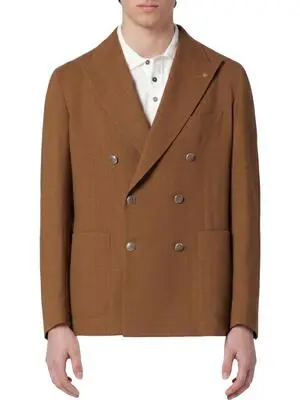 Tagliatore Double Breasted Blazer - Brown