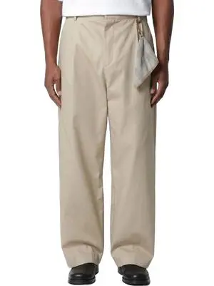DARKPARK Tailored Wide-leg Trousers - Beige