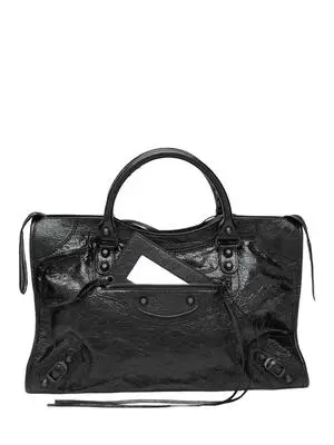 Balenciaga Le City Arena Leather Bag - Black