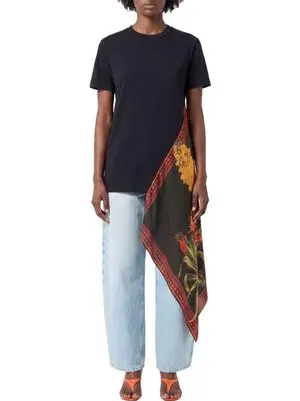 Blumarine Asymmetrical T-shirt - Black