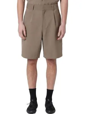 ENTIRE STUDIOS Wool Blend Tailored Shorts - Brown
