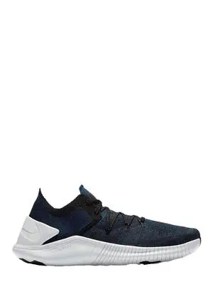 Nike Free Tr Flyknit 3 Metallic Athletic Shoes - Blue