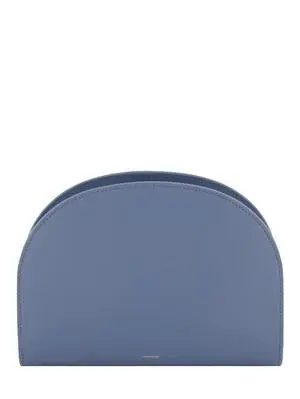 Vince Micro Demma Leather Wallet On A Strap - Azul