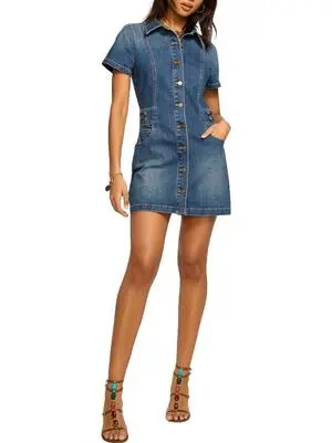 Ramy Brook Denim Minidress - Medium Wash