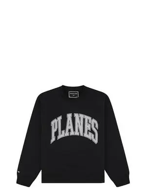 PAPER PLANES Collegiate Logo Sweatshirt - Black