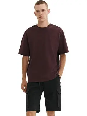 H&m Regular-fit Nylon Cargo Shorts - Black