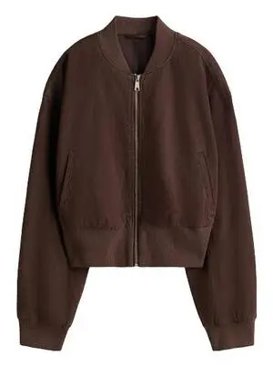 H&m Bomber Jacket - Dark Brown