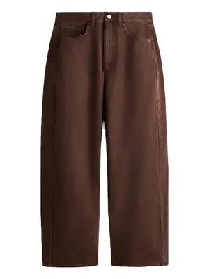 H&m H&M Barrel Regular Waist Jeans Brown