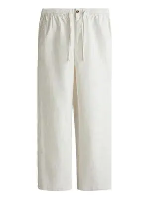 H&m Regular-fit Linen-blend Pants - White