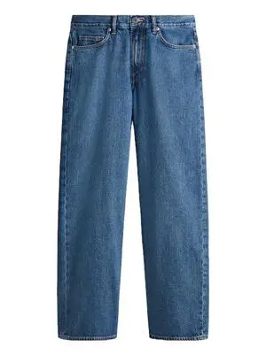 H&m Relaxed Fit Straight Leg Jeans - Denim Blue