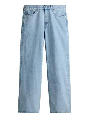 H&m Relaxed Fit Straight Leg Jeans - Light Denim Blue