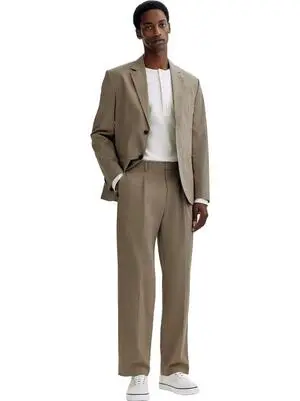 H&m Regular-fit Suit Pants - Khaki Green
