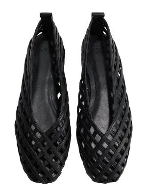 H&m Braided-look Ballet Flats - Black