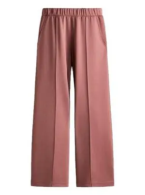 H&m Loose-fit Crease-front Pull-on Pants - Dusty Rose