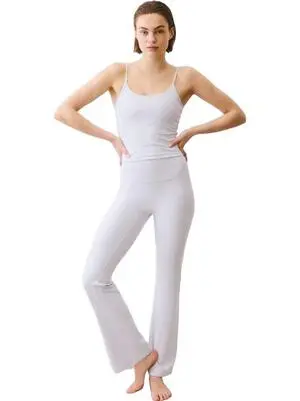 H&M Flared Yoga Leggings With Softmove™ Technology - Lilac