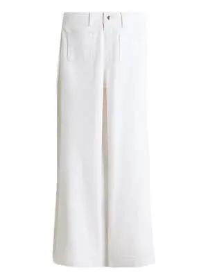 H&m Flared High Jeans - White