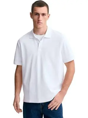 H&m Regular Fit Polo Shirt White