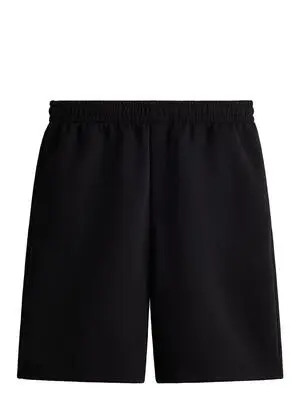 H&m Relaxed Fit Interlock Knee-length Shorts - Black