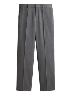 H&m Regular Fit Tailored Trousers - Gray