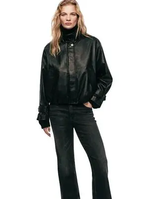 H&m Flared High Rise Jeans - Dark Gray