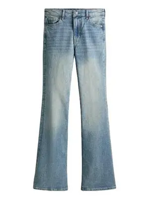 H&m H&M Flared High Rise Jeans Light Denim Blue