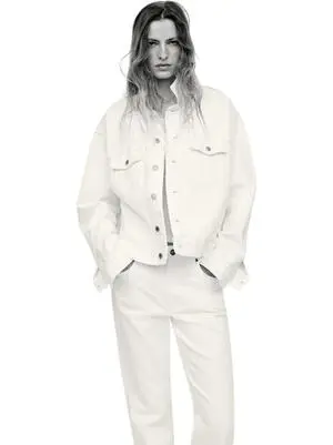 H&m Flared High Waist Jeans - White