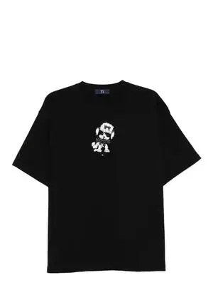 Y’s Poodle Print T-shirt - Black