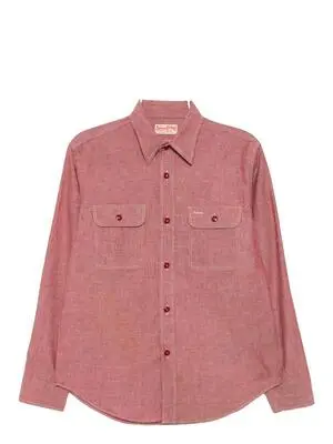 SUGAR CANE JEANS Chambray Shirt - Red