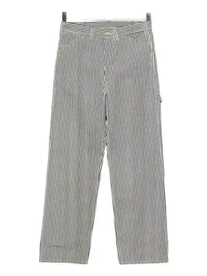 SUGAR CANE JEANS Striped Button Fly Jeans - Blue