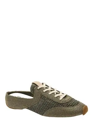 Rag & Bone Retro Runner Slim Ultra Mule - Loden Raffia