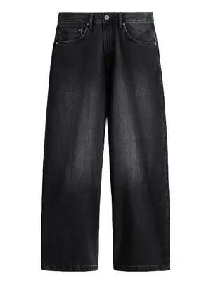 H&m Super Baggy Jeans - Dark Denim Gray