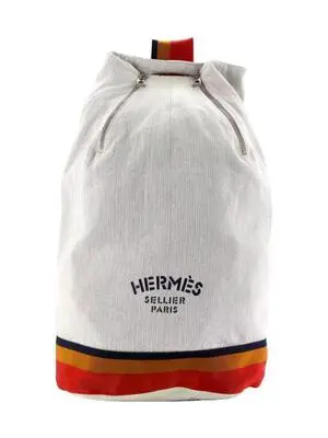 Hermès Cavalier Sling Bag Toile And Nylon Backpack - Blue
