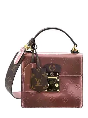 LOUIS VUITTON Spring Street Nm Monogram Vernis Satchel - Brown