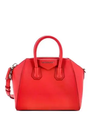 Givenchy Antigona Leather Mini Crossbody Bag - Red