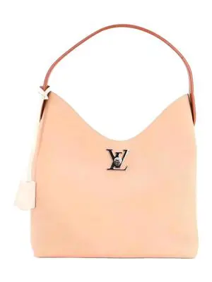 LOUIS VUITTON Lockme Leather Hobo Bag - Neutrals