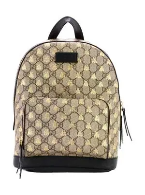 Gucci Printed Gg Coated Canvas Small Backpack - Brown