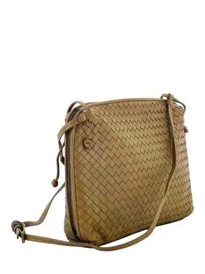 Bottega Veneta Nodini Intrecciato Nappa Medium Crossbody Bag - Brown