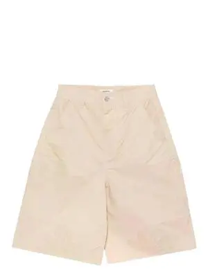 Sandro Cotton Bermuda Shorts With Floral Appliqu - Neutrals