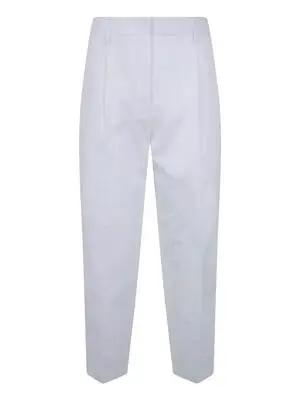 DRHOPE Pleated Trousers - White