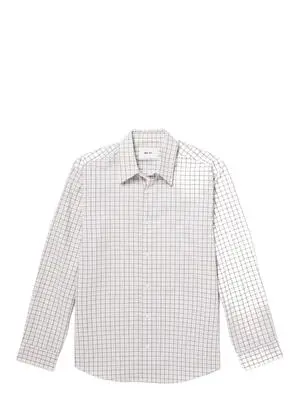 Nn07 Quinsy 50070 Checked Organic Cotton-poplin Shirt - Brown